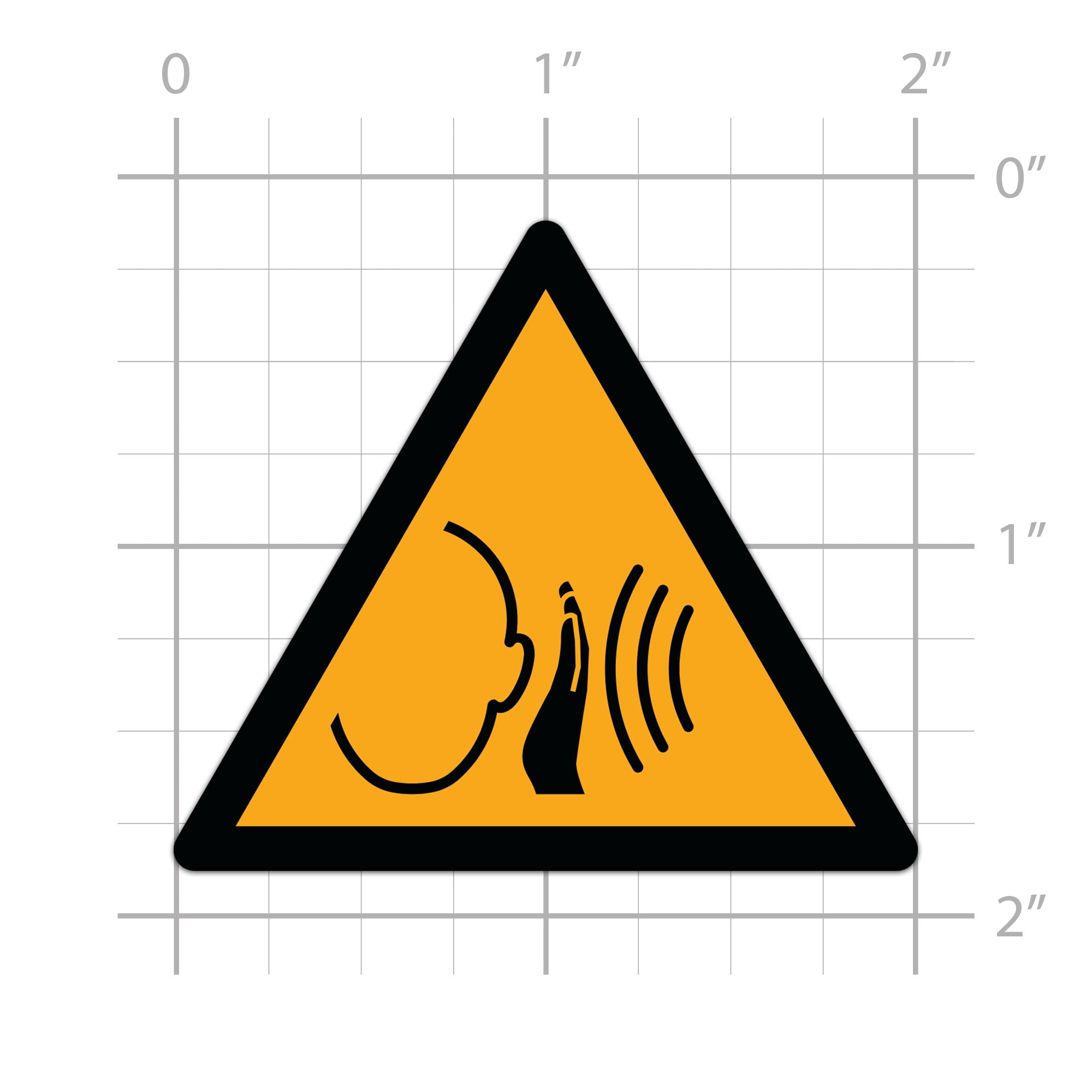 W038 - Sudden Loud Noises Sticker for water bottle phone tumbler hard ...