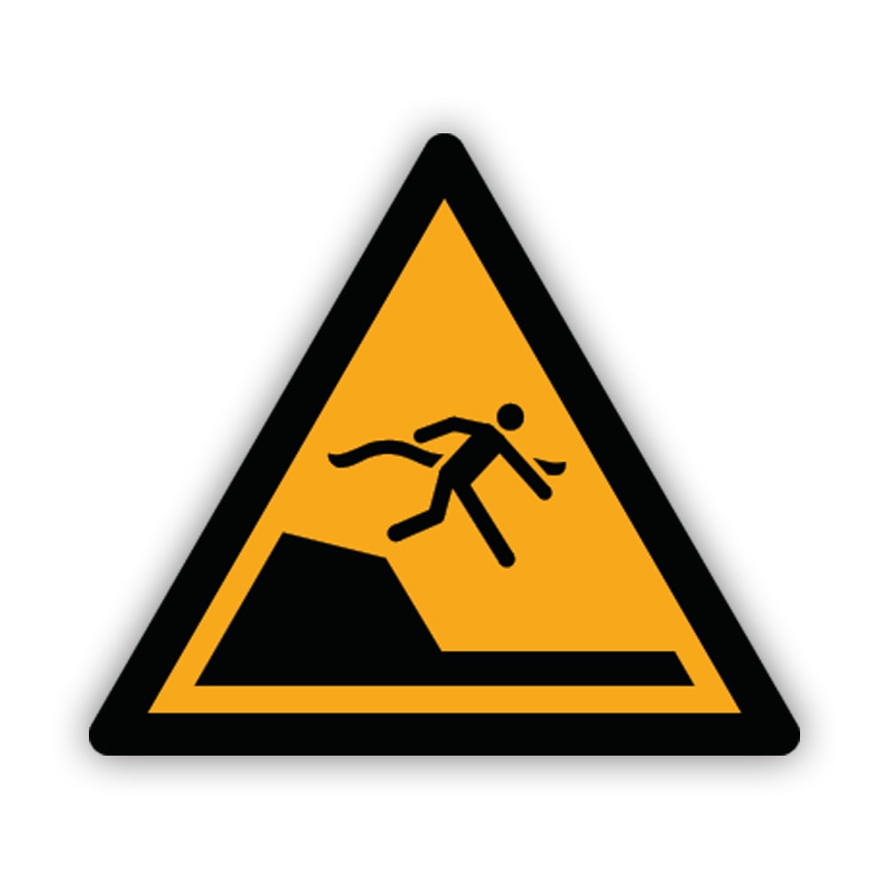 W050 - Sudden Drop In Swimming Pool Sticker Decal - Self Adhesive Vinyl ...