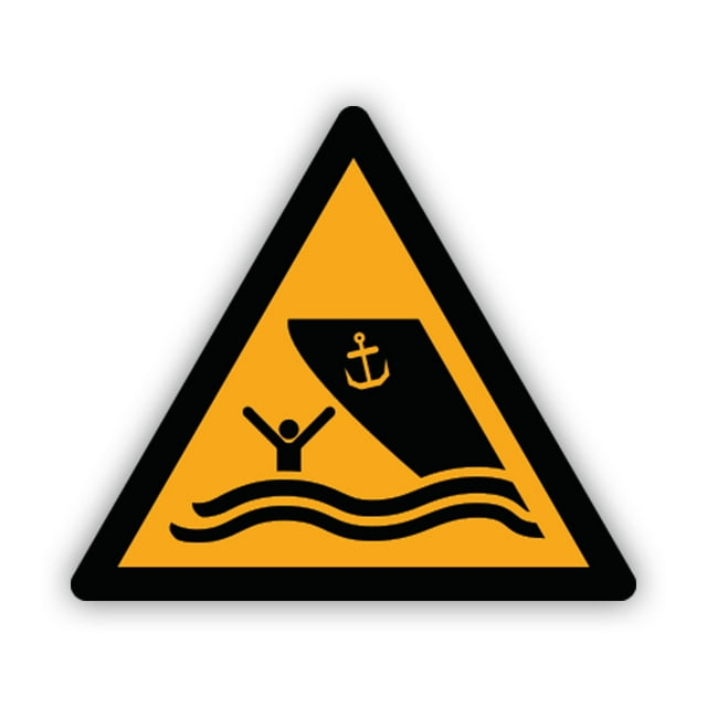 W058 - Boating Area Sticker Decal - Self Adhesive Vinyl - Weatherproof ...