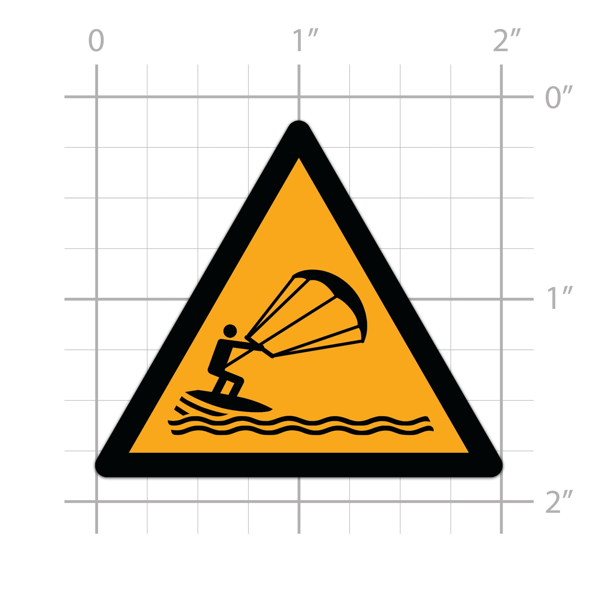 W062 - Kite Surfing Sticker for water bottle phone tumbler hard hatiso ...