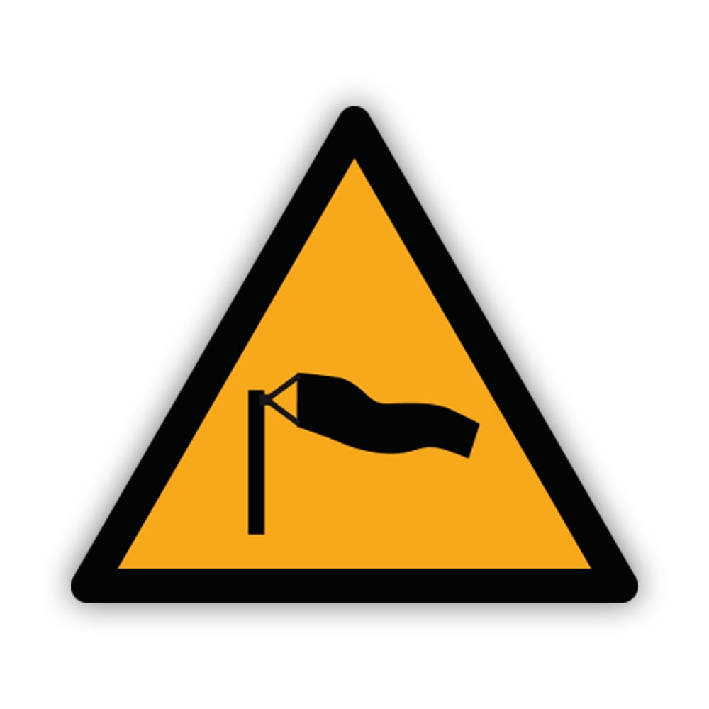 W064 - Strong Winds Sticker Decal - Self Adhesive Vinyl - Weatherproof ...