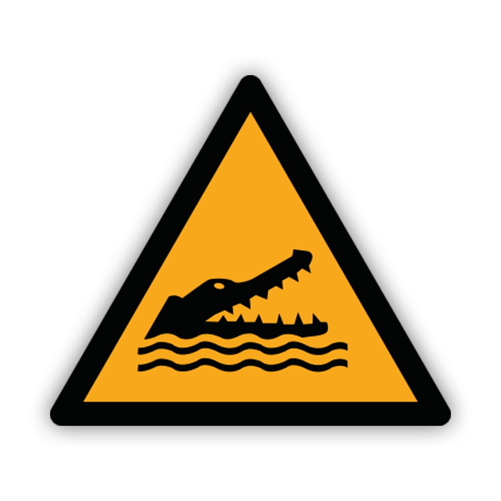 W067 - Alligators, Caymans And Crocodiles Sticker Decal - Self Adhesive Vinyl - Weatherproof ...