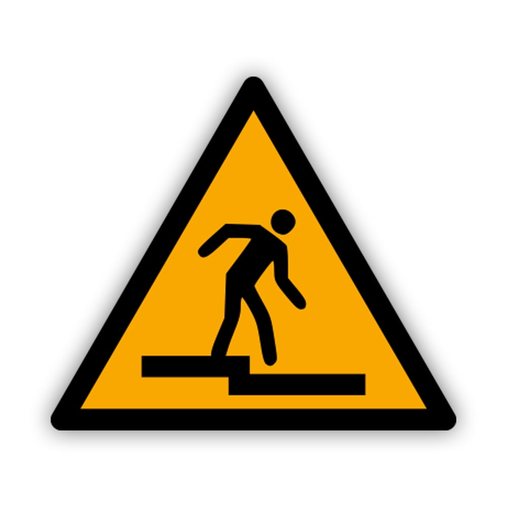 W070 - Step Down Sticker Decal - Self Adhesive Vinyl - Weatherproof ...