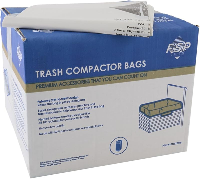 W10165293RB Genuine OEM 60 Pack-Plastic Compactor Bags-18" Models ...