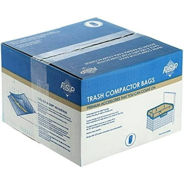 Whirlpool W10165294RB Plastic Trash Compactor Bags, 15 inch, Pack of 60 ...