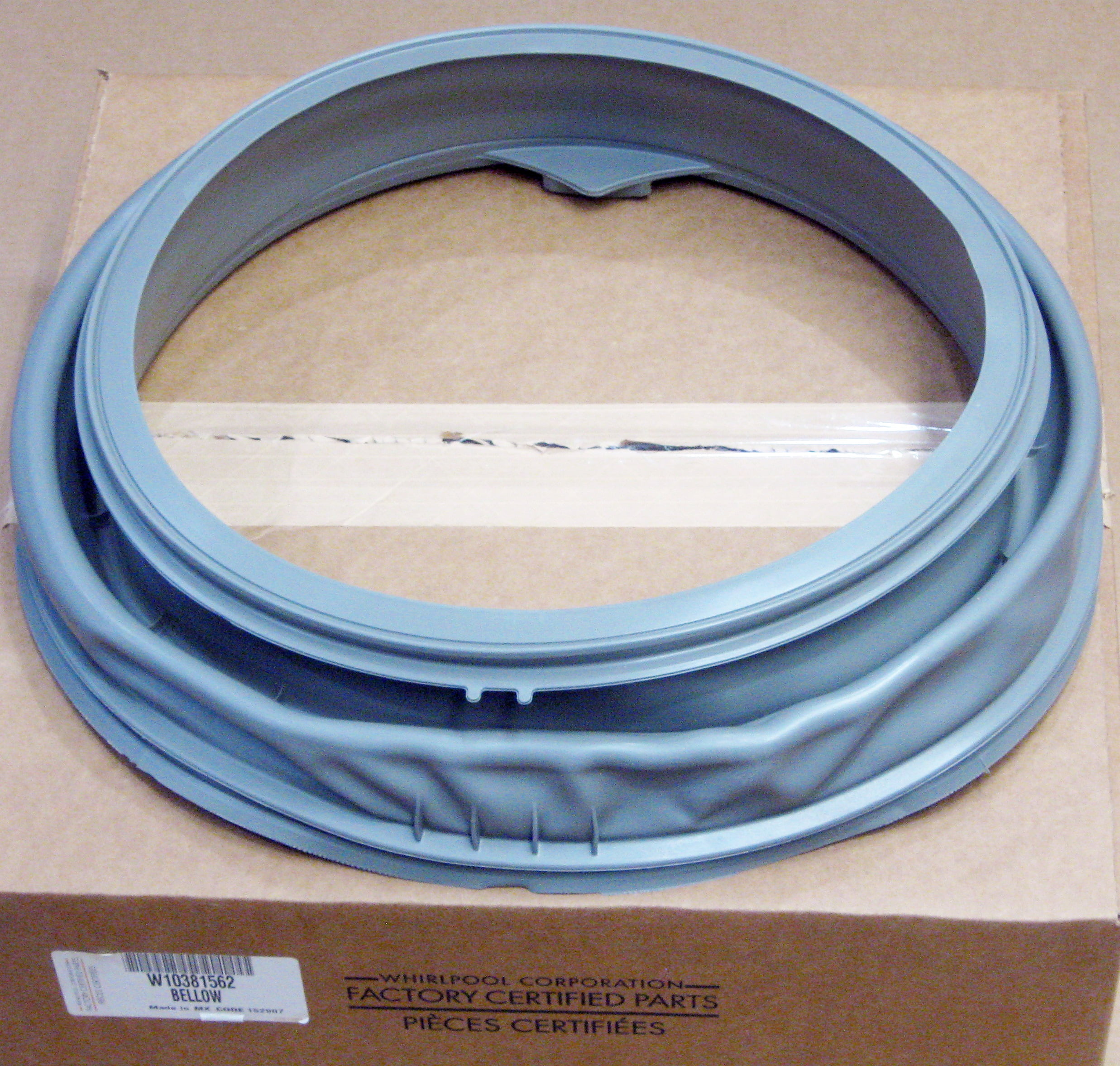 W10381562 Genuine Whirlpool Kenmore FSP Washer Door Gasket Boot ...