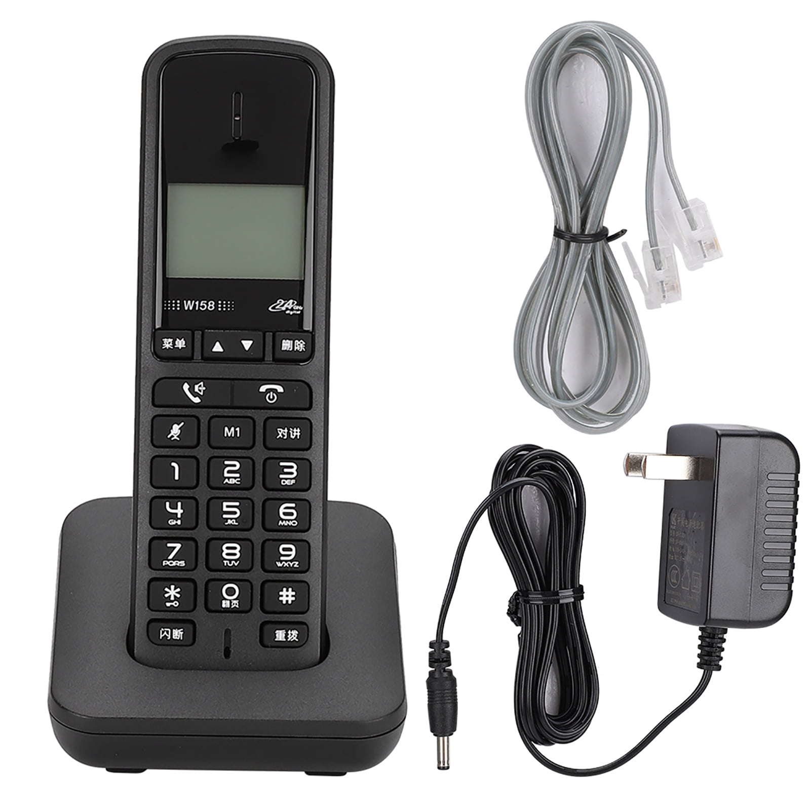 W158 Digital Cordless Hand Held Free Intercom Hands Free Calling ...