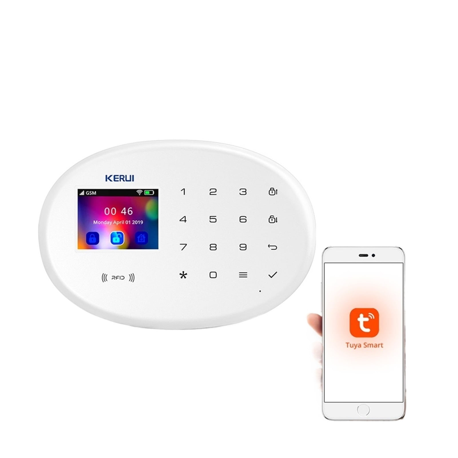 W20 Tuya Smart Wireless Smart Home 4G WIFI GSM Security Alarm System ...