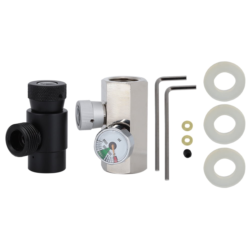 W21.8-14 Thread, 3000psi Gauge, Black ASA, Fits SodaStream & Soda Club ...