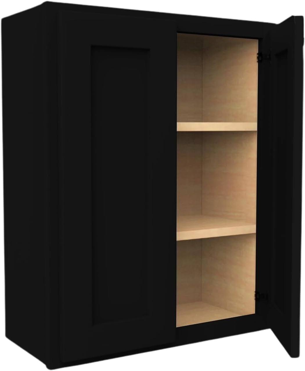 W2436 Ready to Ship Cabinet Plywood Soft Edge 2 Door 2 Shelf Kitchen Wall Cabinet, Wall Mounted ...