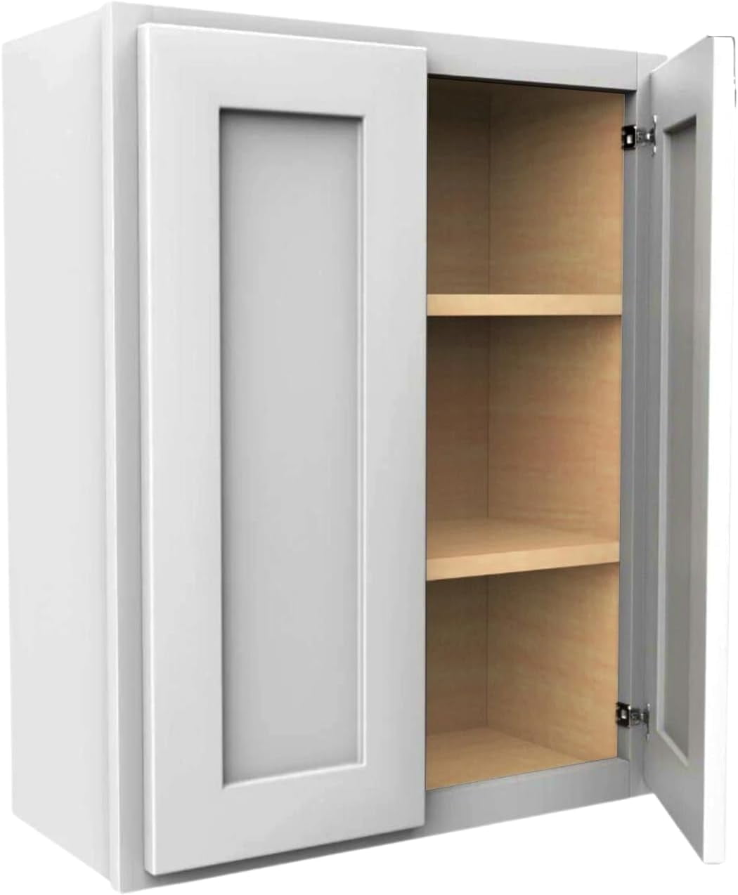 W2436 Ready to Ship Cabinet Plywood Soft Edge 2 Door 2 Shelf Kitchen Wall Cabinet, Wall Mounted ...