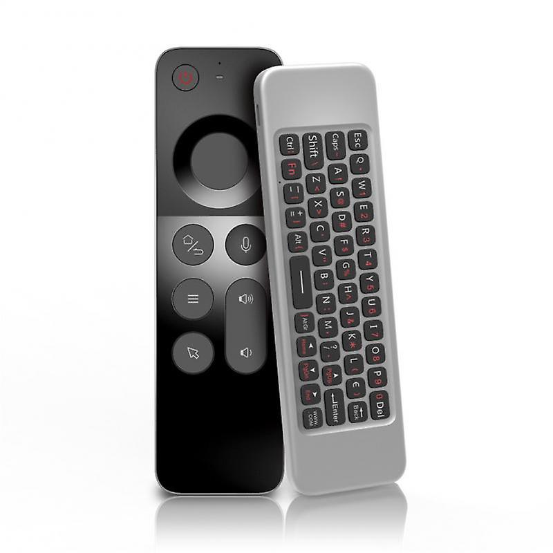 W3 2.4G Wireless Mini Keyboard IR Gyroscope Smart Learning Voice Remote ...