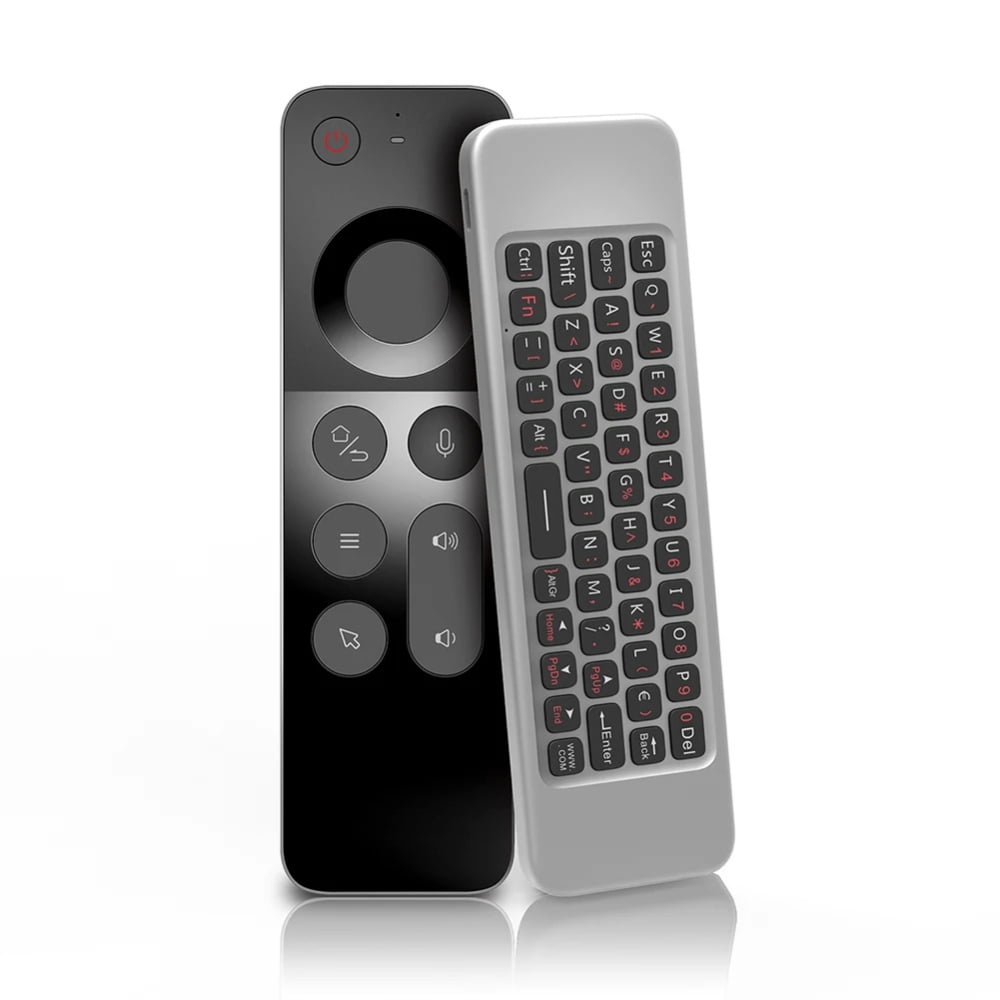 W3 Air Mouse Wireless Remote Control with IR Learning Voice Inputting ...