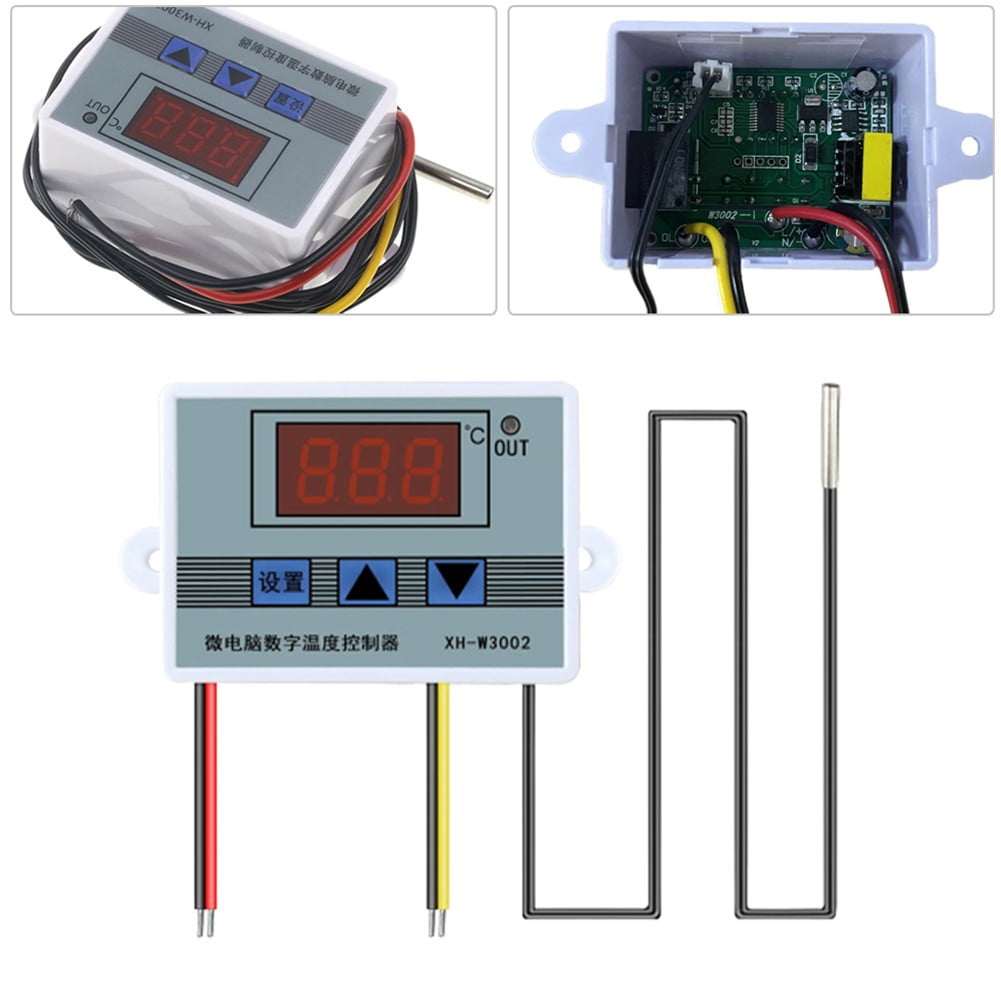 W3002 Digital Temperature Controller 10A Thermostat Control Switch With ...