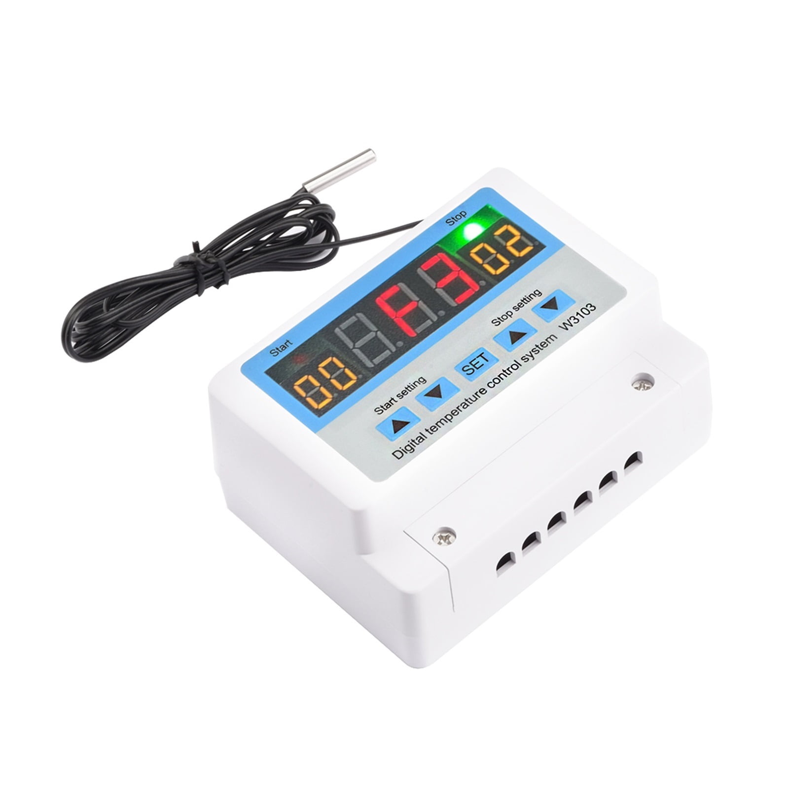 W3103 Max 6600W Digital Thermostat, 30A Temperature Controller Switch ...