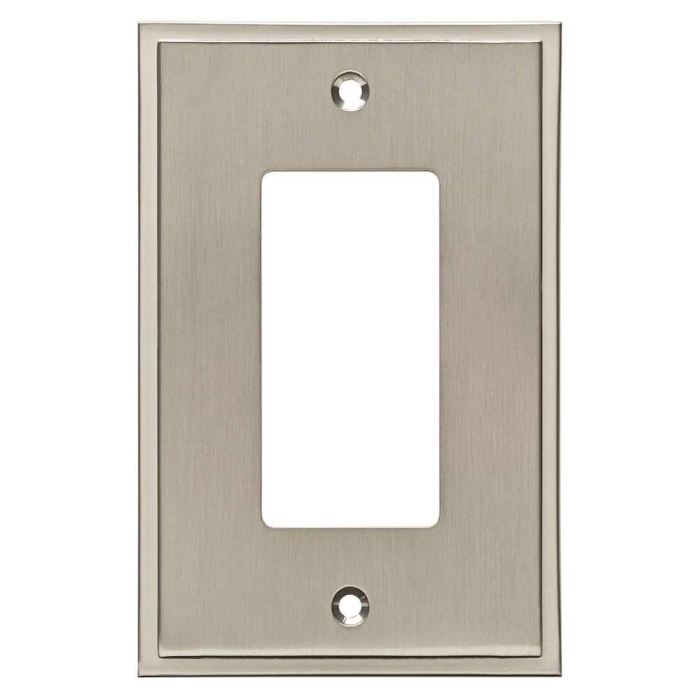 W35312-SN Simple Step Satin Nickel Nickel Single GFCI Cover Wall Plate ...
