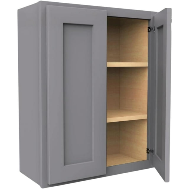 W3636 Ready to Ship Cabinet Plywood Soft Edge 2 Door 2 Shelf Kitchen Wall Cabinet, Wall Mounted ...