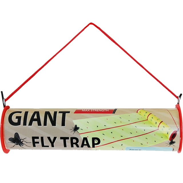 W4W Giant Sticky Fly Trap Roll - MAX Strength - Outdoor/Indoor - Non ...