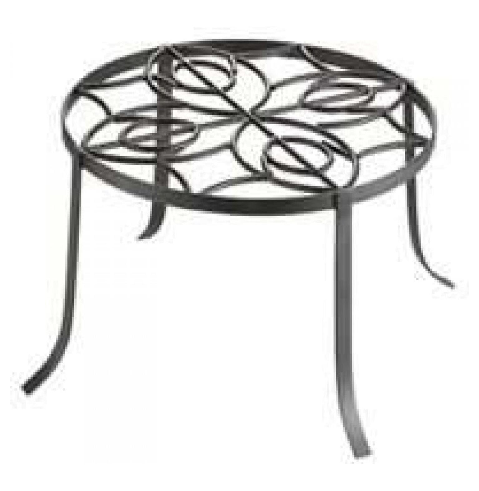 W52873-3L Black Iron Plant Stand, 12-Inch - Walmart.com