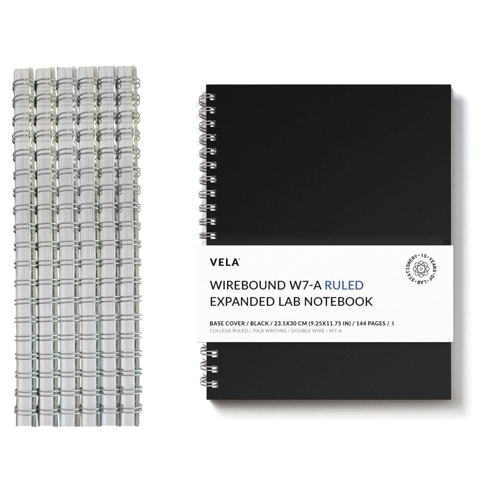 W7-A Expanded Wirebound Lab Notebook, 9.25 x 11.75 in (23.5 x 30 cm ...
