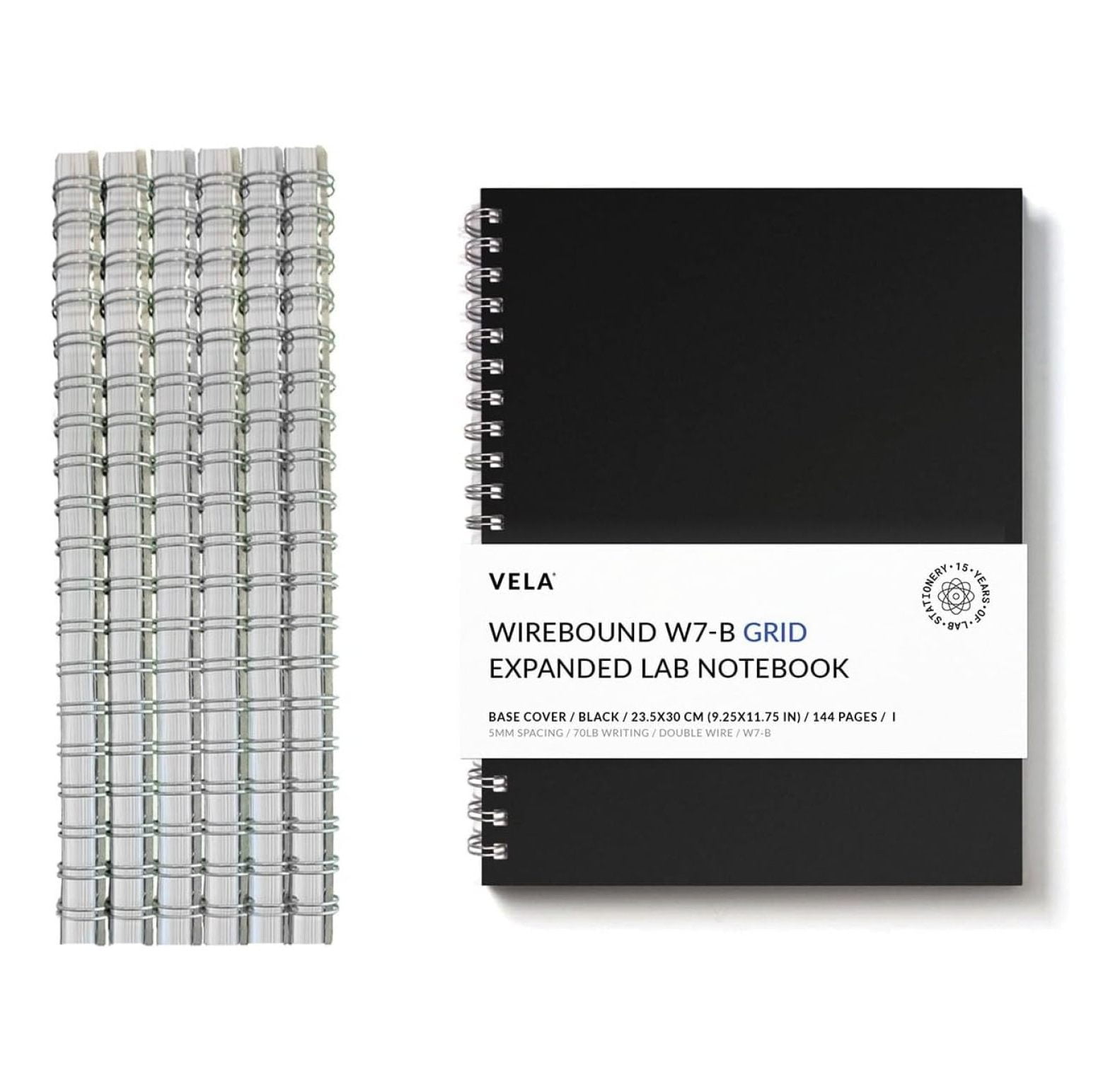 W7-B Expanded Wirebound Lab Notebook, 9.25 x 11.75 in (23.5 x 30 cm ...