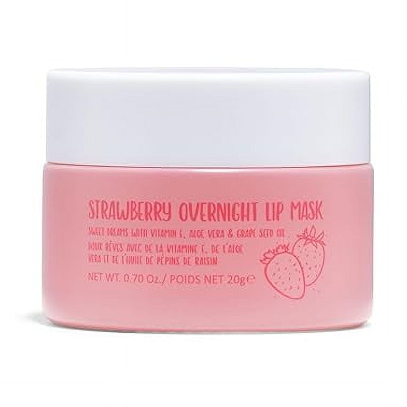 W7 Super Sweet Dreams Strawberry Lip Mask - Vitamin E, Aloe Vera and Grape Seed Oil - For ...
