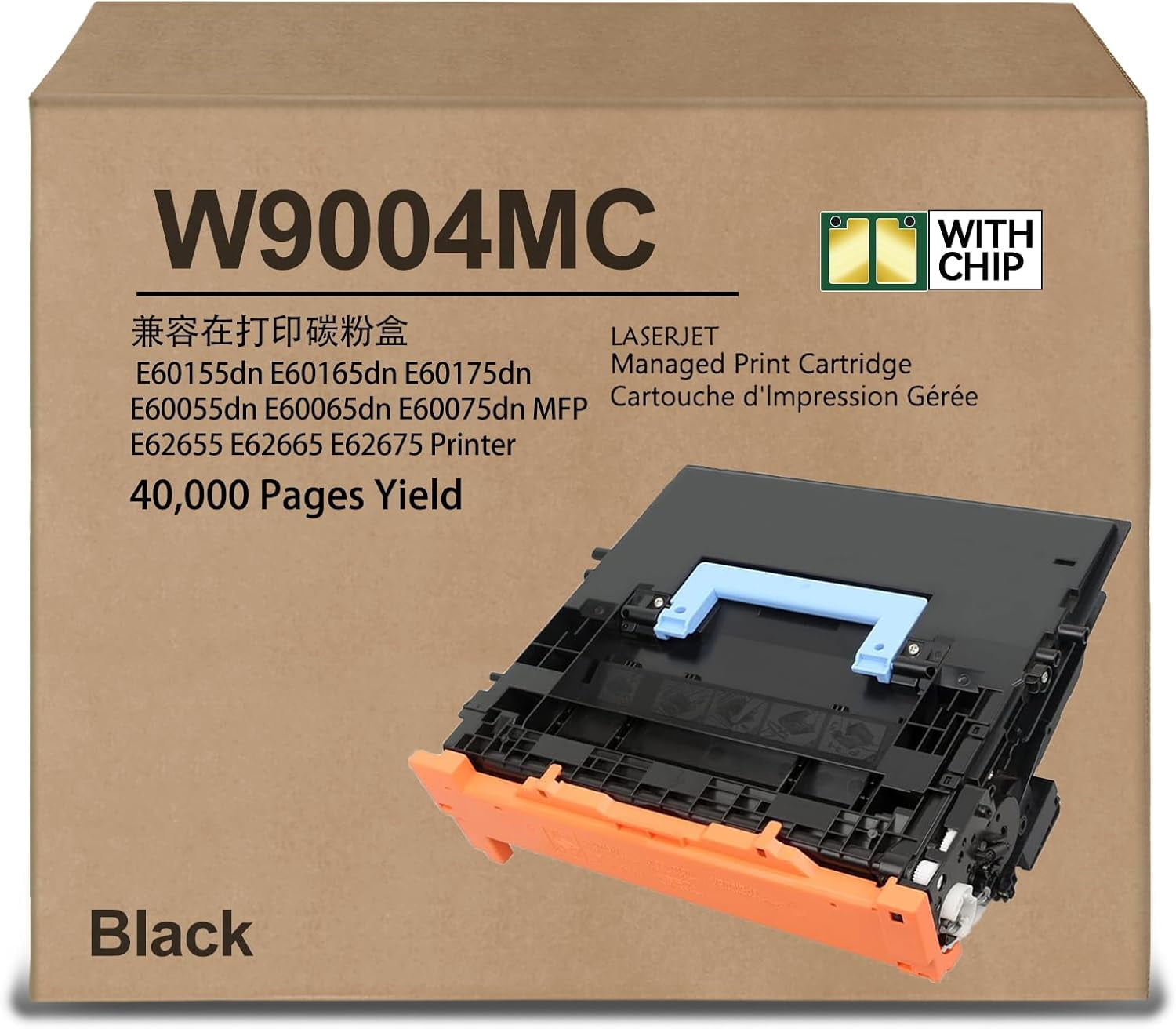 W9004MC XL Black Toner Cartridge [with New Chip] Compatible for Managed ...
