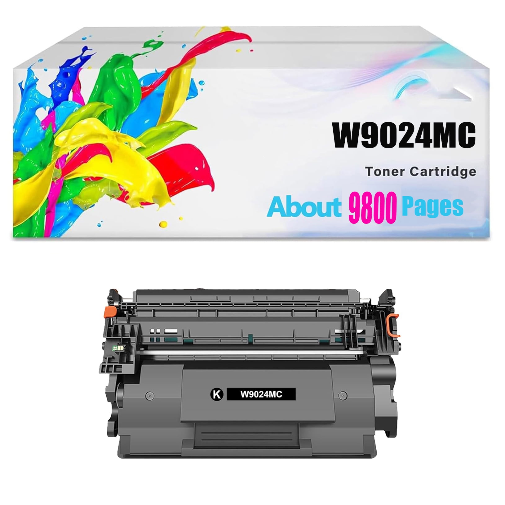 W9024MC Toner Cartridge Black (with New Chip) Replacement for HP ...