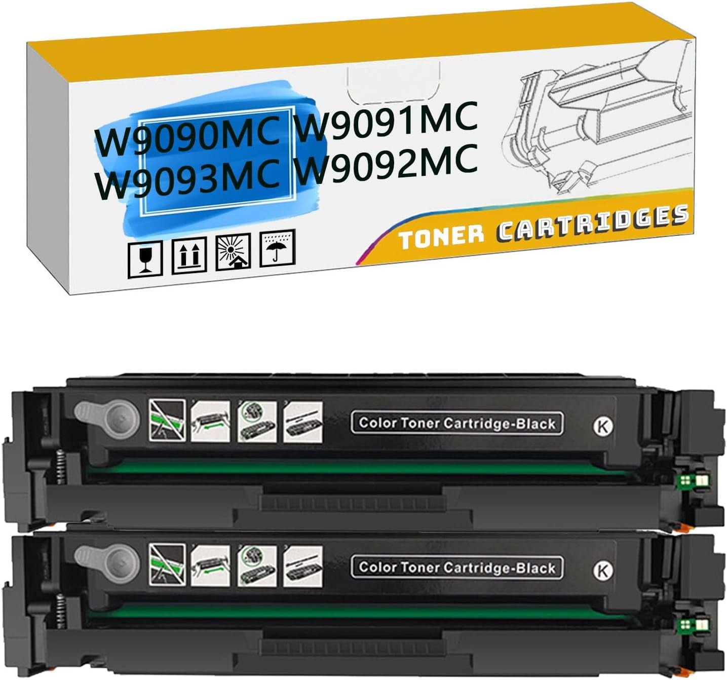 W9090MC W9091MC W9093MC W9092MC Toner Cartridge, Compatible for HP ...