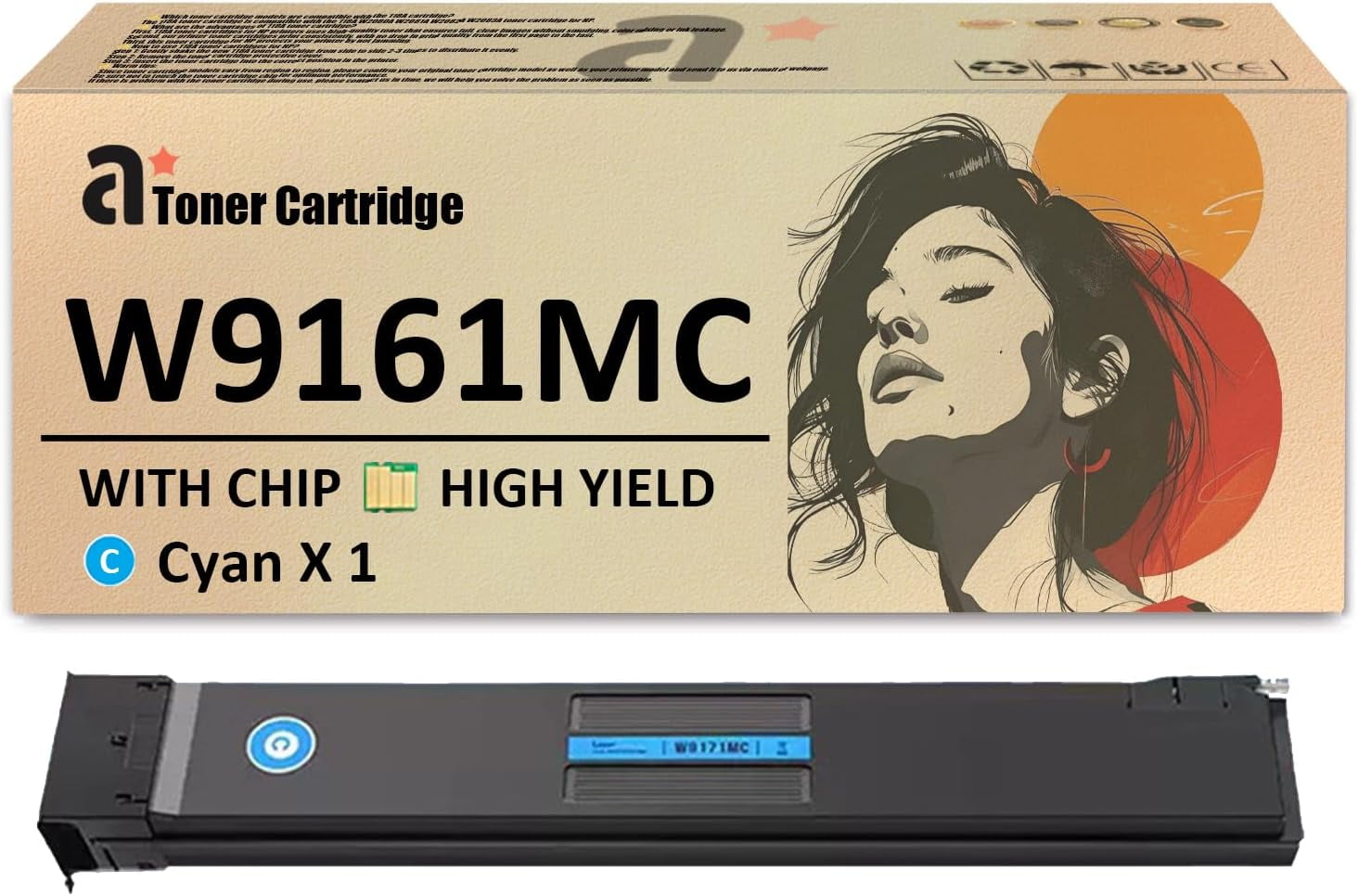 W9160MC Black Toner Cartridge Replacement for HP W9160MC Toner ...