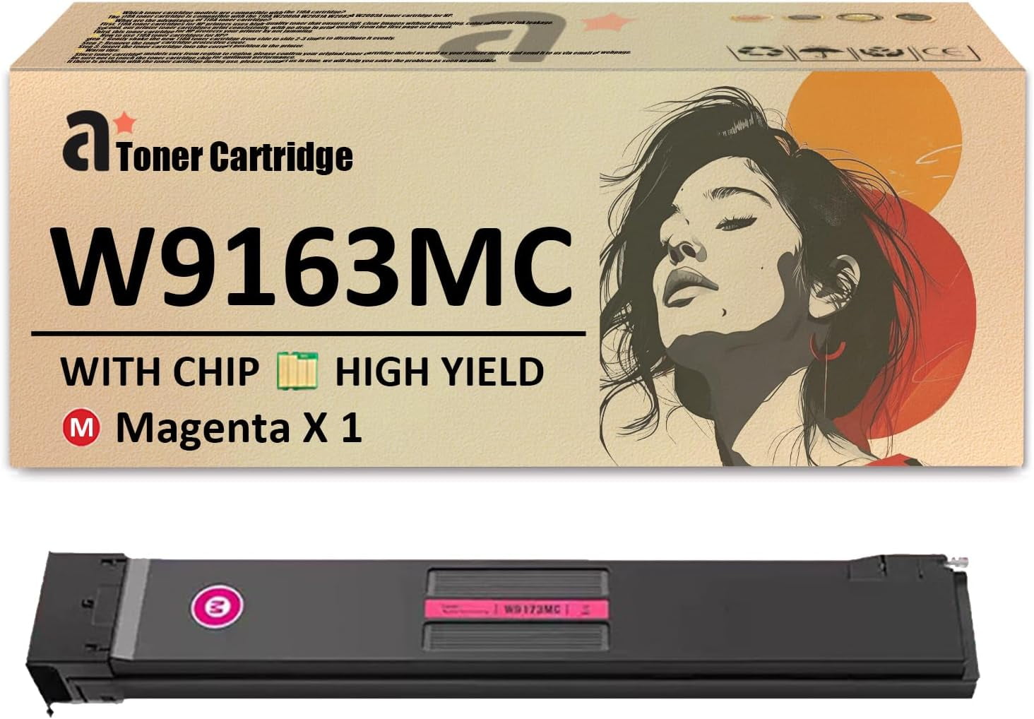 W9160MC Black Toner Cartridge Replacement for HP W9160MC Toner ...