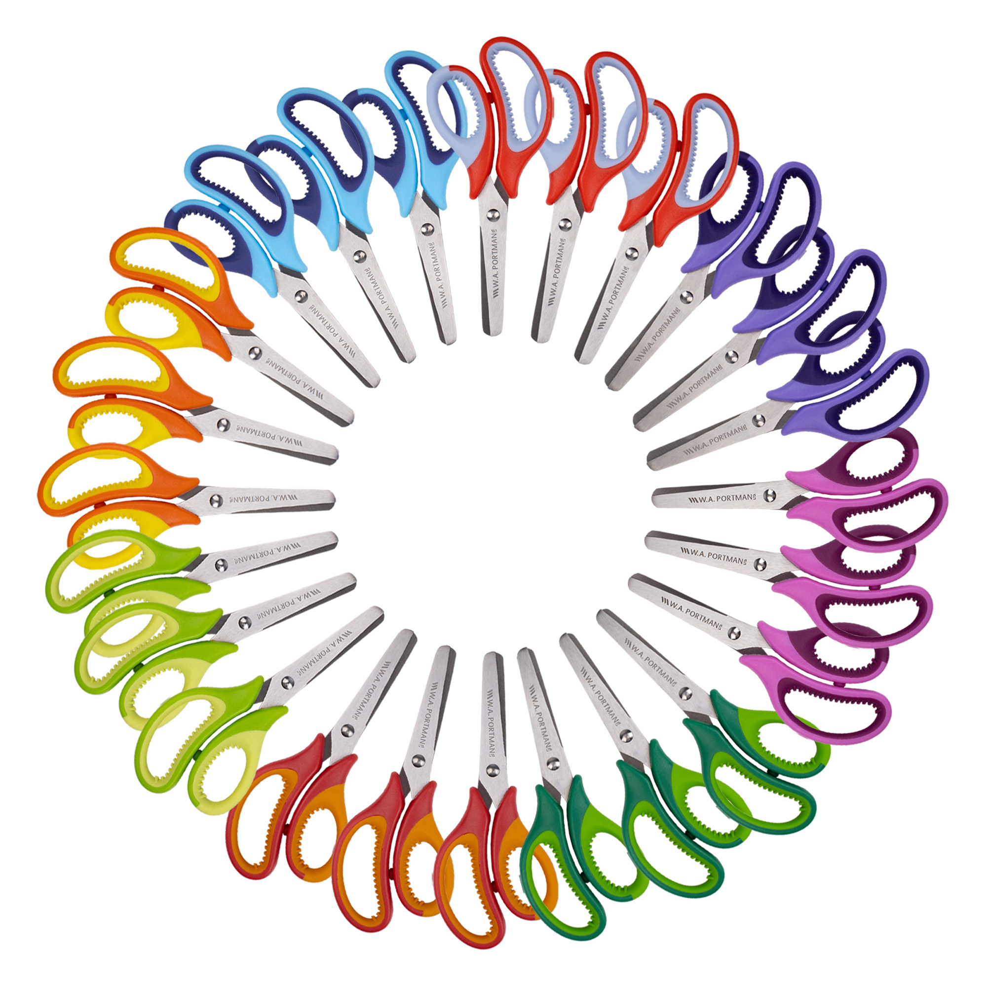 Westcott 5" Blunt Kids' Classroom Scissors, 2 Pack, Assorted Colors ...