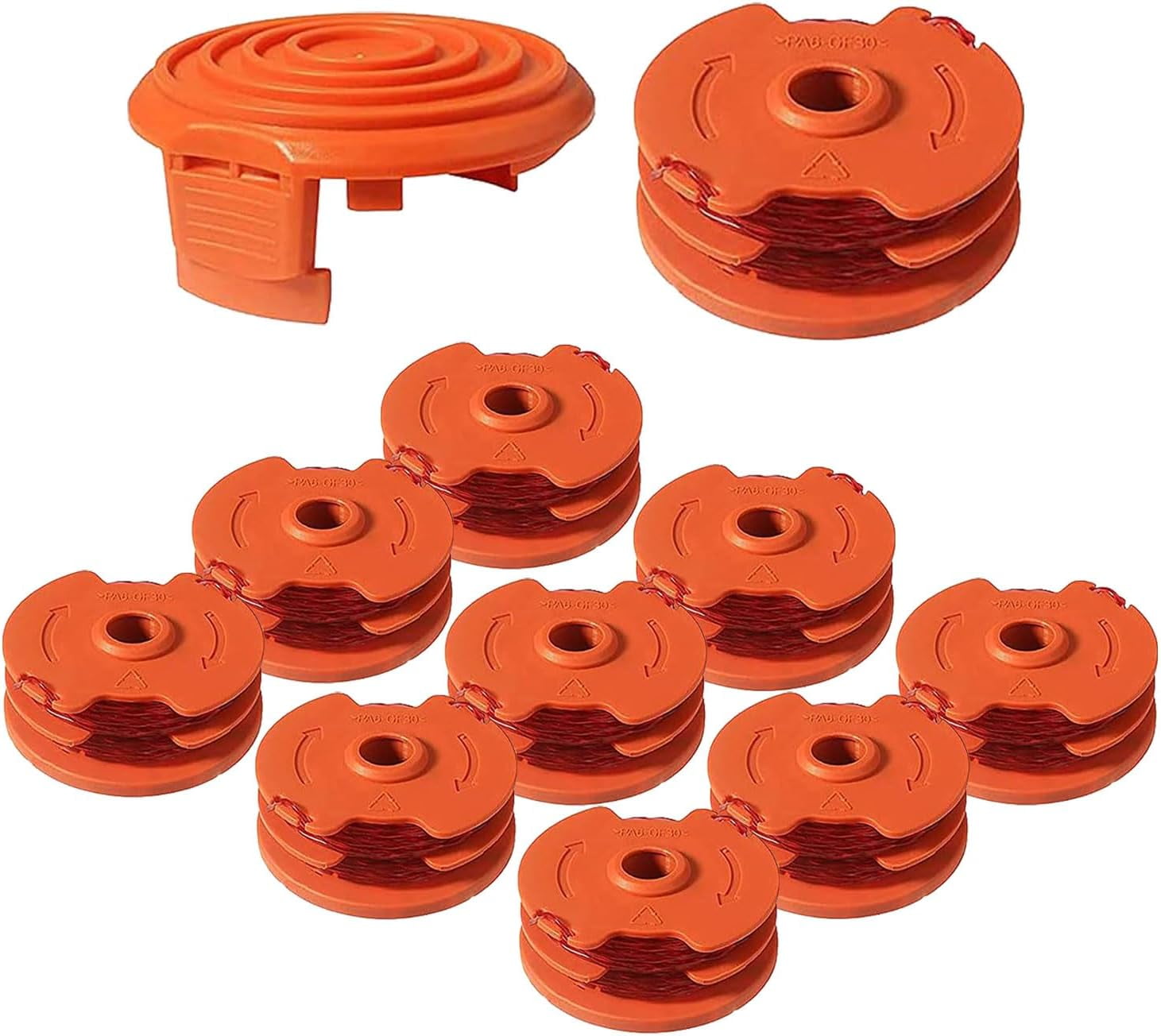 WA0007/50022833 Replacement Line Trimmer Spool for Worx WG105 WG119 ...