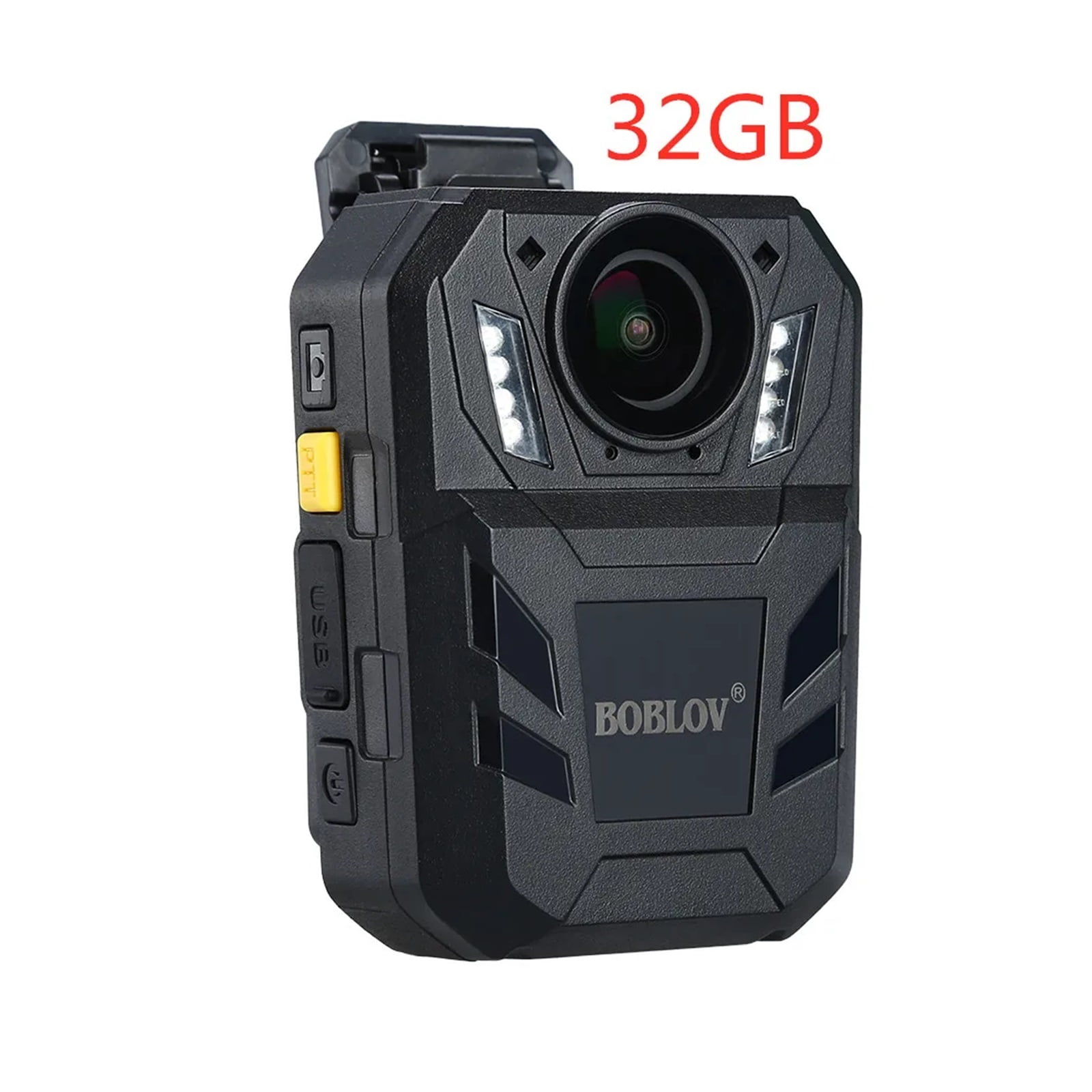 WA7-D Body Worn Camera 32MP HD 1296P Wearable Camera DVR Video Recorder ...