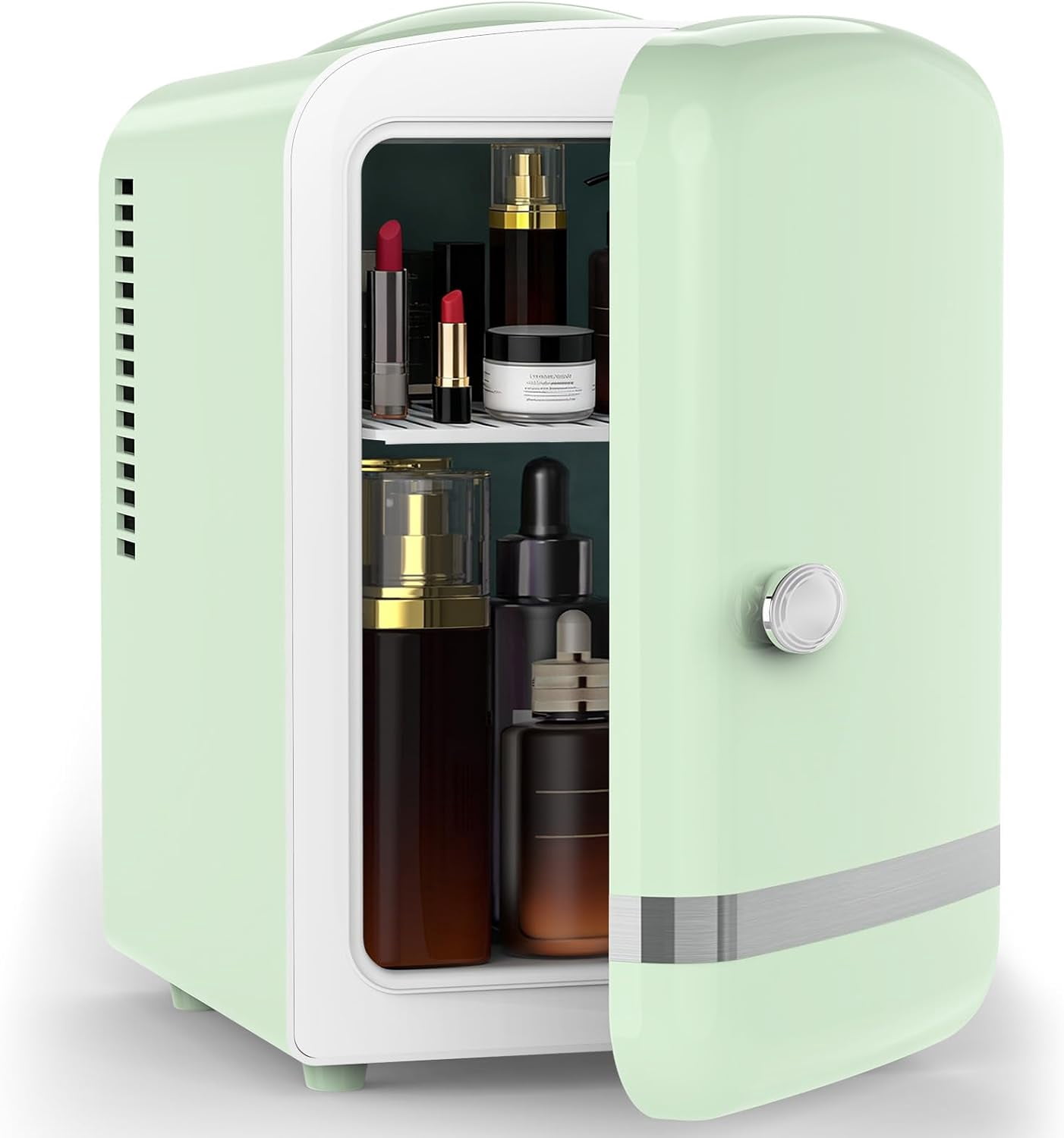 WAA 4L Portable Mini Fridge Cooler Warmer for Skincare Beverage ...