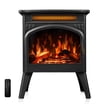 Auseo Electric Fireplace Heater 25’’ with 3D Realistic Flame Effect ...