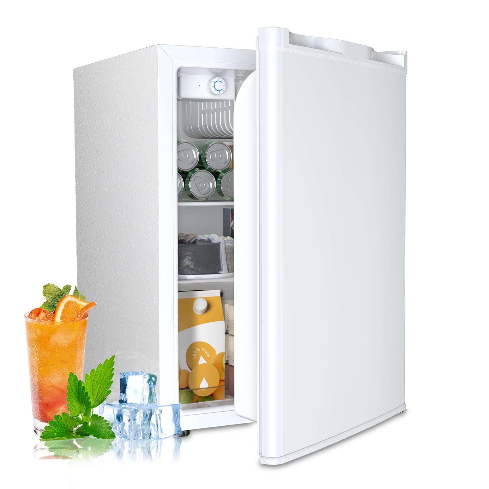 WAA Mini Freezer, 2.6 Cu.ft Small Upright Freezer with Handle ...
