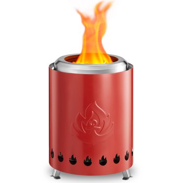 Auseo Tabletop Fire Pit Smokeless Outdoor Mini Fire Compact & Portable ...