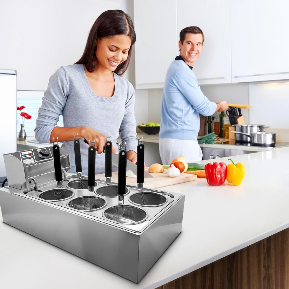 WAASOSCON 110V 1500W Multi-Functional Noodle Cooking Machine with 6 ...