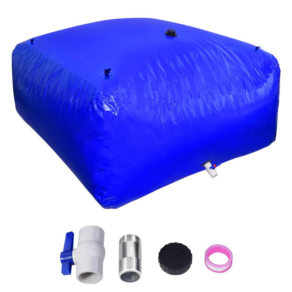 WAASOSCON 3000L Foldable Water Storage Bladder with 2 Valves, Large ...