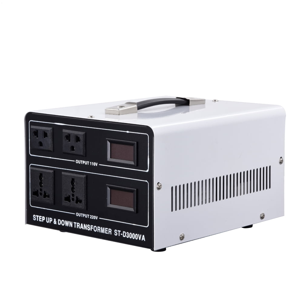 WAASOSCON 3000W Voltage Converter Transformer with Digital Display ...