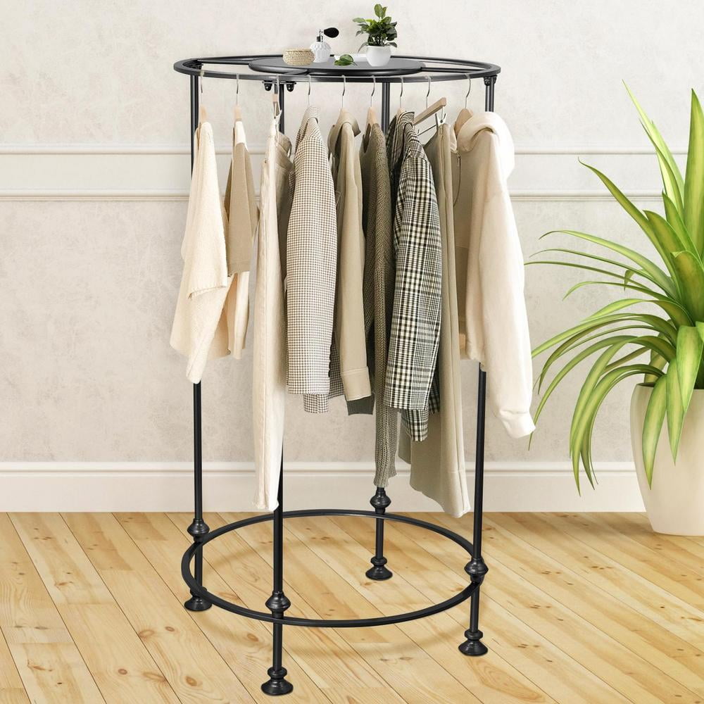 WAASOSCON 360° Rotating Stainless Steel Clothing Rack, 150kg/330lbs ...