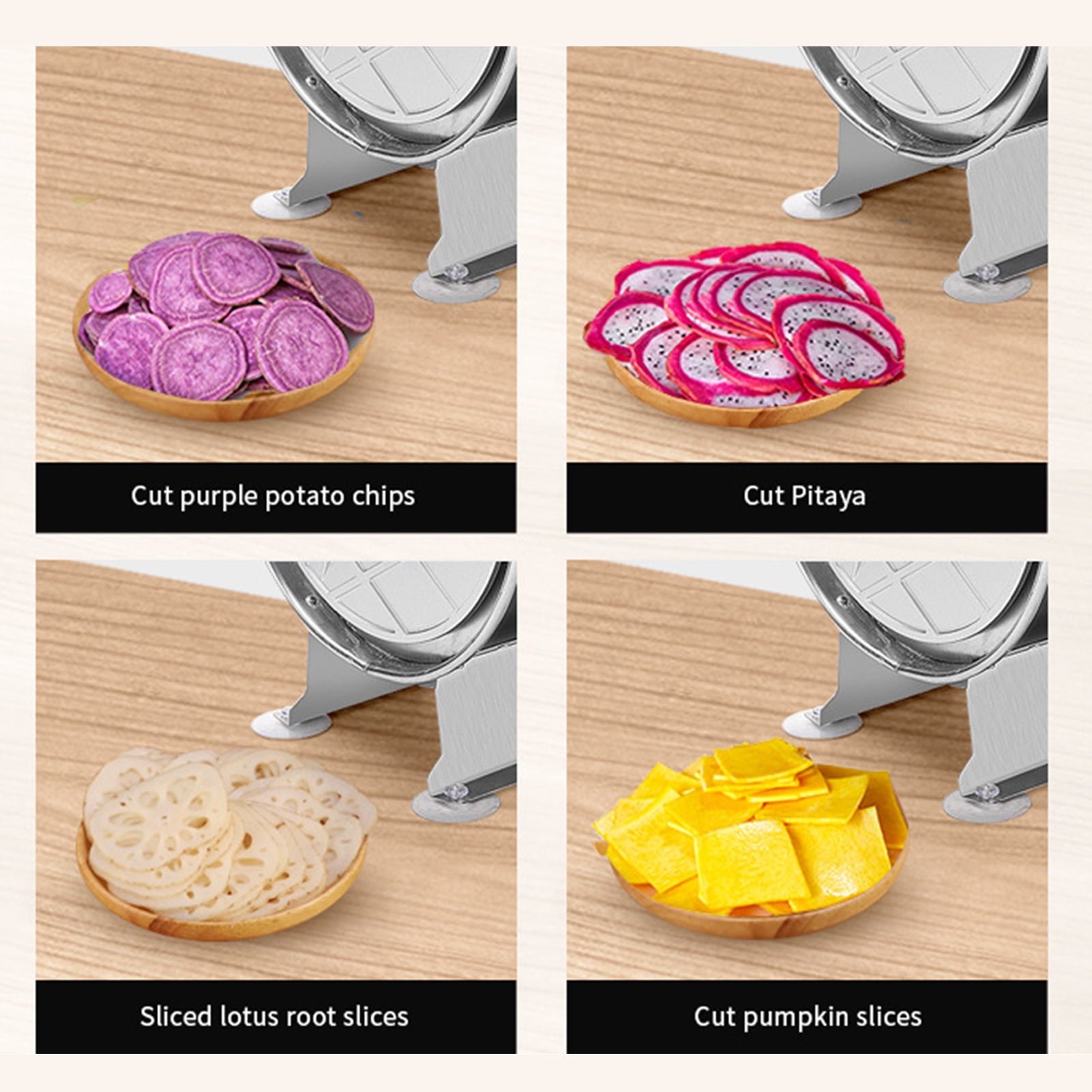 WAASOSCON Commercial Manual Slicer | Stainless Steel Adjustable ...