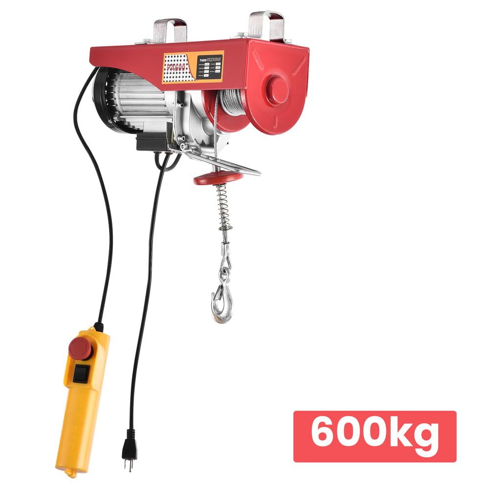 WAASOSCON Electric Engine Hoist 600kg/800kg Garage Auto Shop Overhead ...
