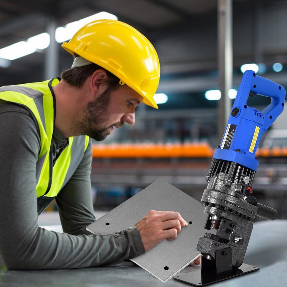 WAASOSCON Electric Hydraulic Hole Puncher, 110V Hydraulic Punching Tool ...