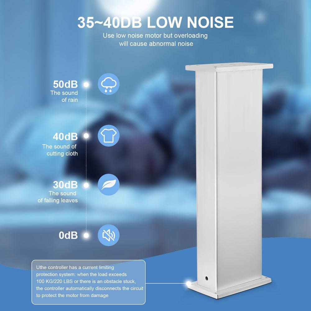 WAASOSCON Electric Lifting System Rv Adjustable Table Legs Base Mount ...