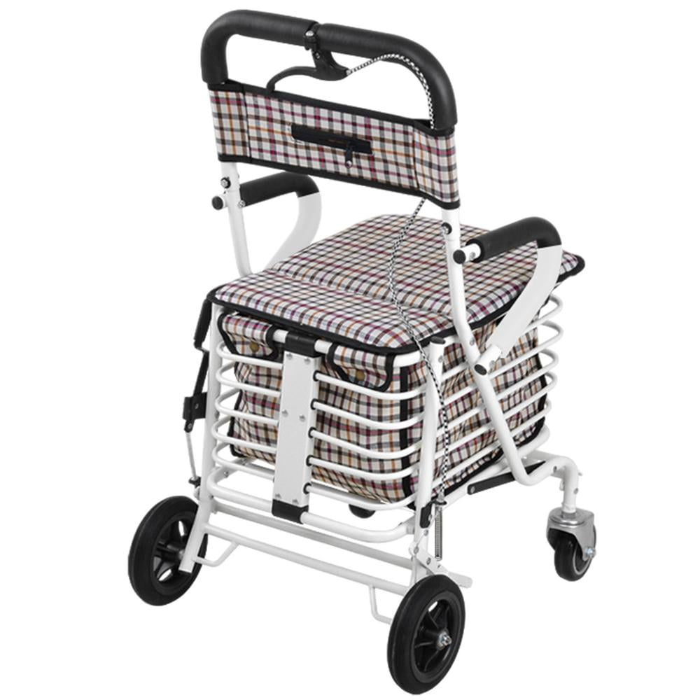 WAASOSCON Walker with Wheels Rollator Walker Senior Walker Folding ...