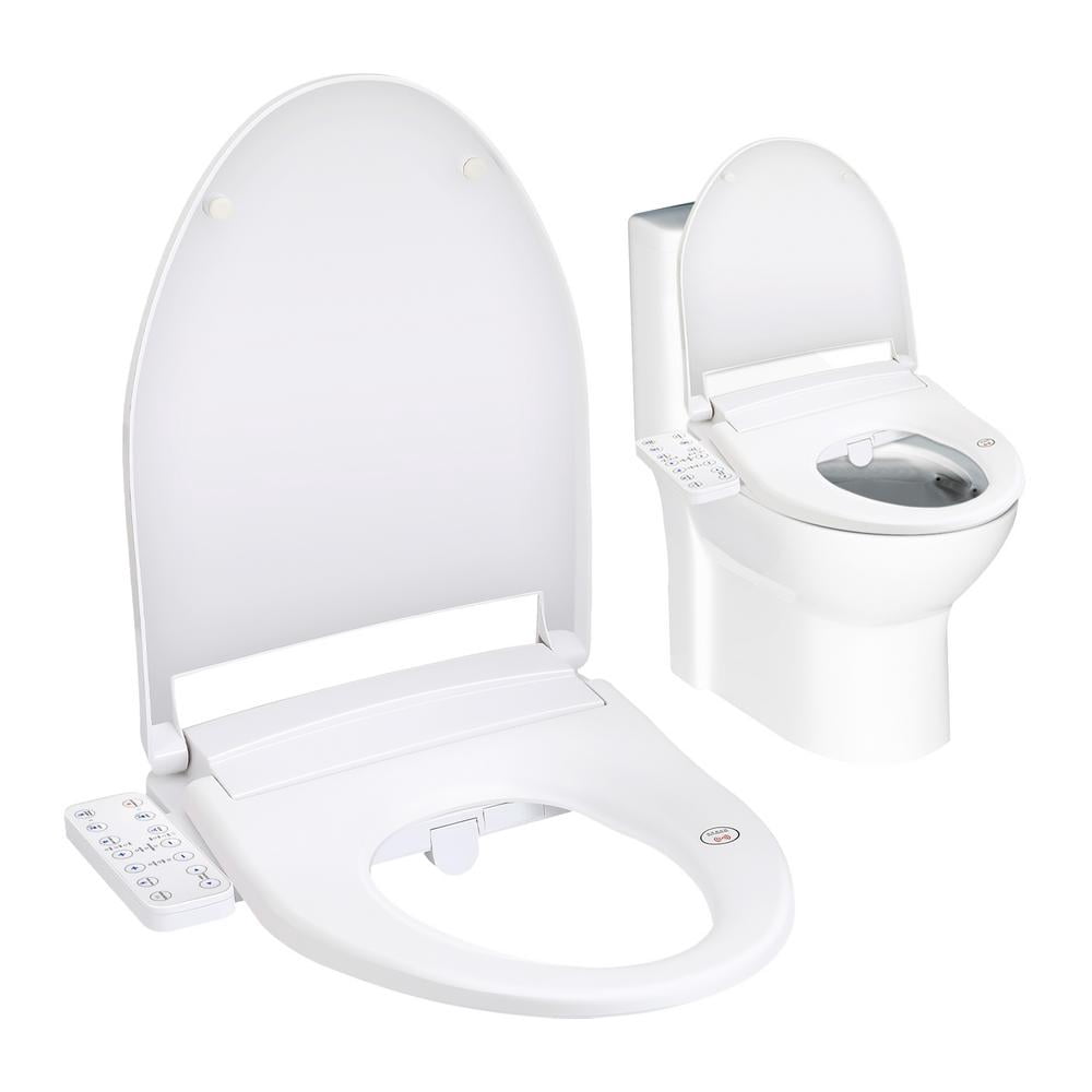 WAASOSCON Heated Bidet Seat Air Dryer Toilet Seat Instant Heated Smart ...