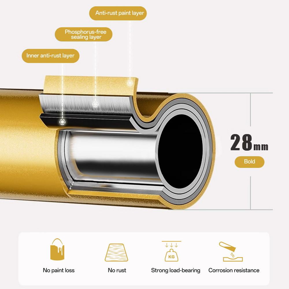 WAASOSCON Heavy Duty Clothes Rack Freestanding Wardrobe Storage Rack ...