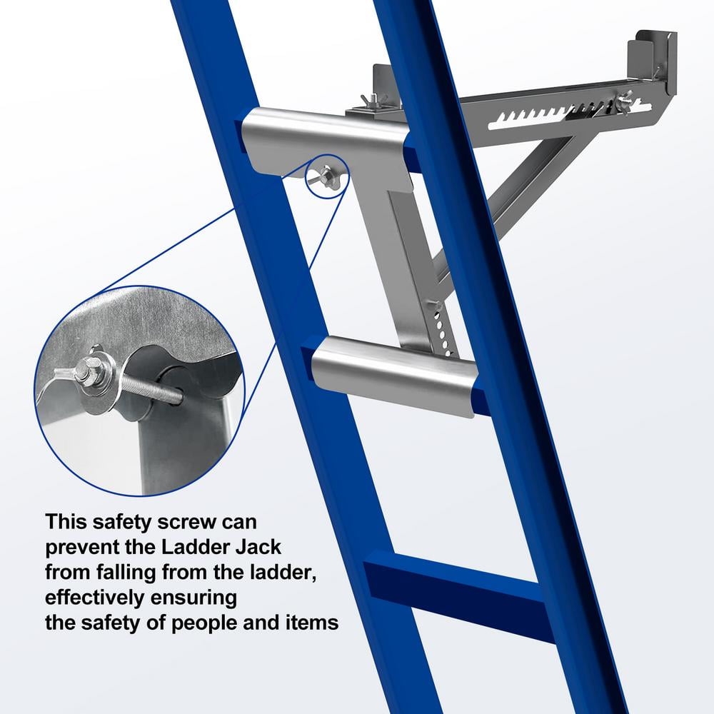 WAASOSCON Ladder Jacks for Masonry Work, 24.5x10x14.3 Inches High Load ...
